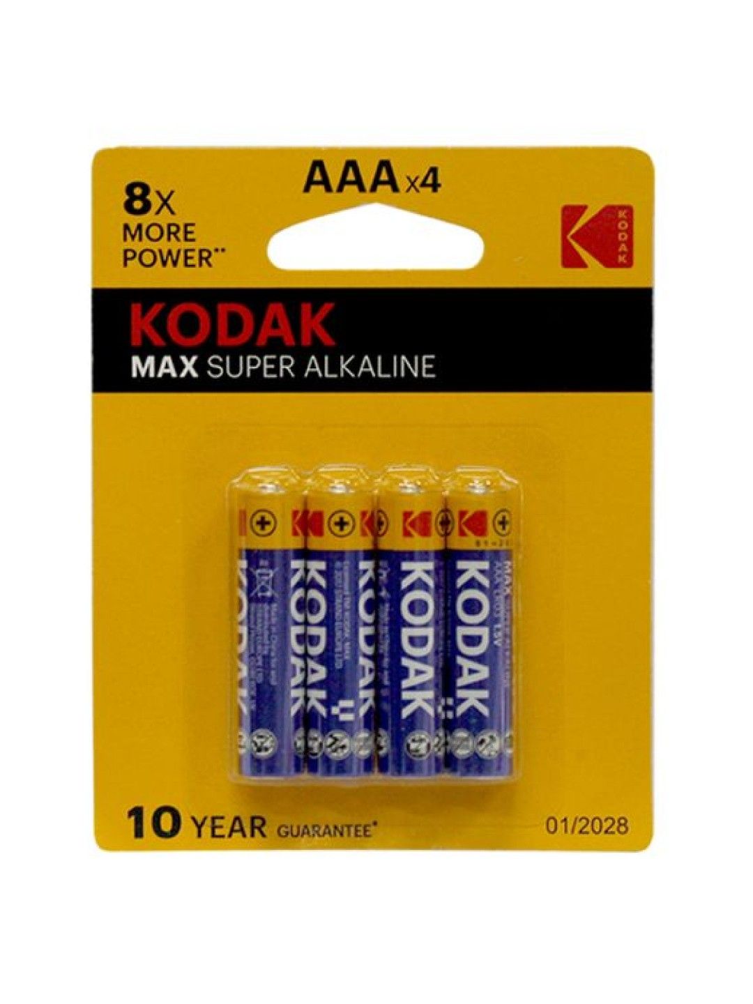 Kodak Max Alkaline AAA Battery 4's / card | edamama